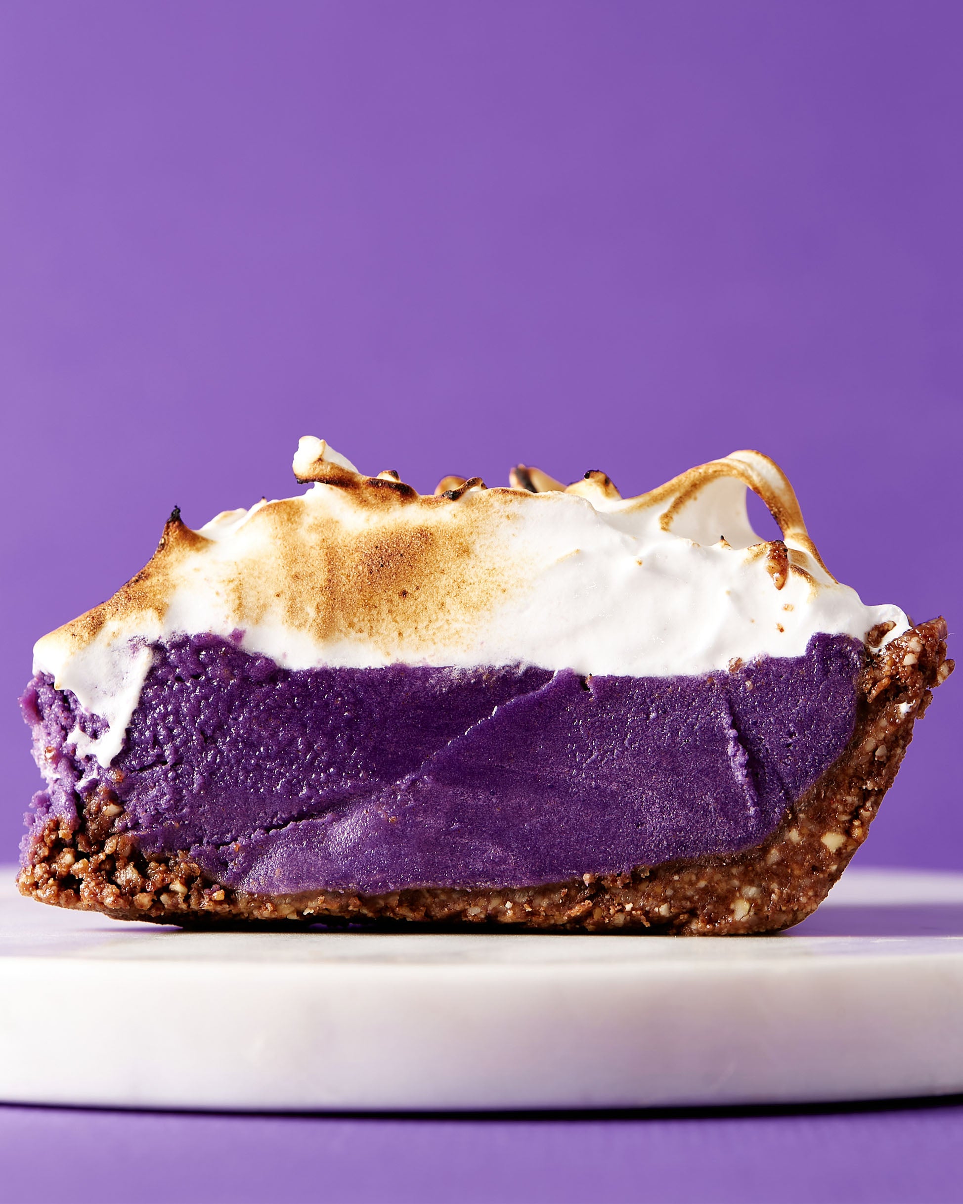 Ube Pie with Spicy Nut Crust – Honey Mama's